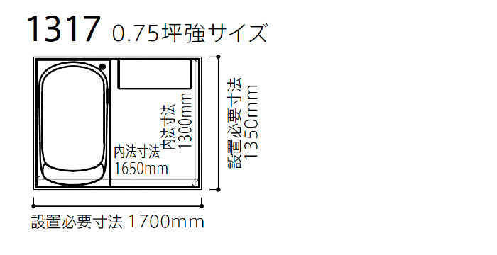 TOTO システムバスルーム シンラ Dタイプ 1317サイズ 標準仕様 | ユニットバス,TOTO シンラ